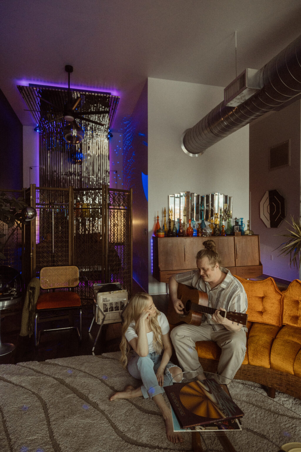 Engagement Photos at Disco Den in Denver